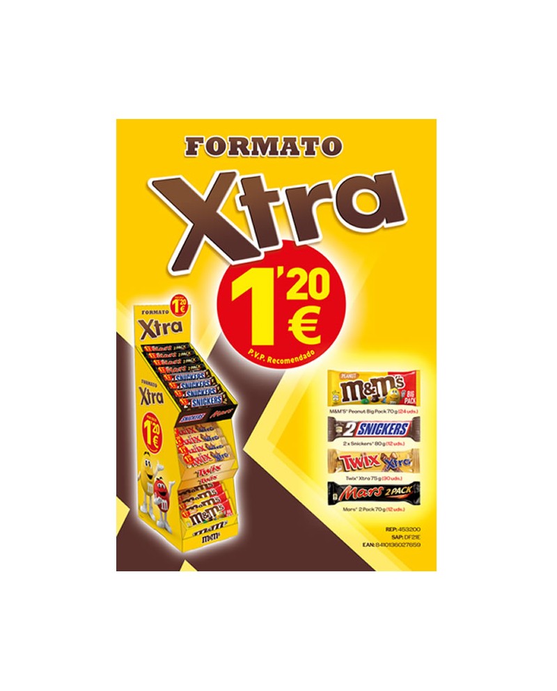 LOTE TWIX, MARS, M&Ms Y SNICKERS
